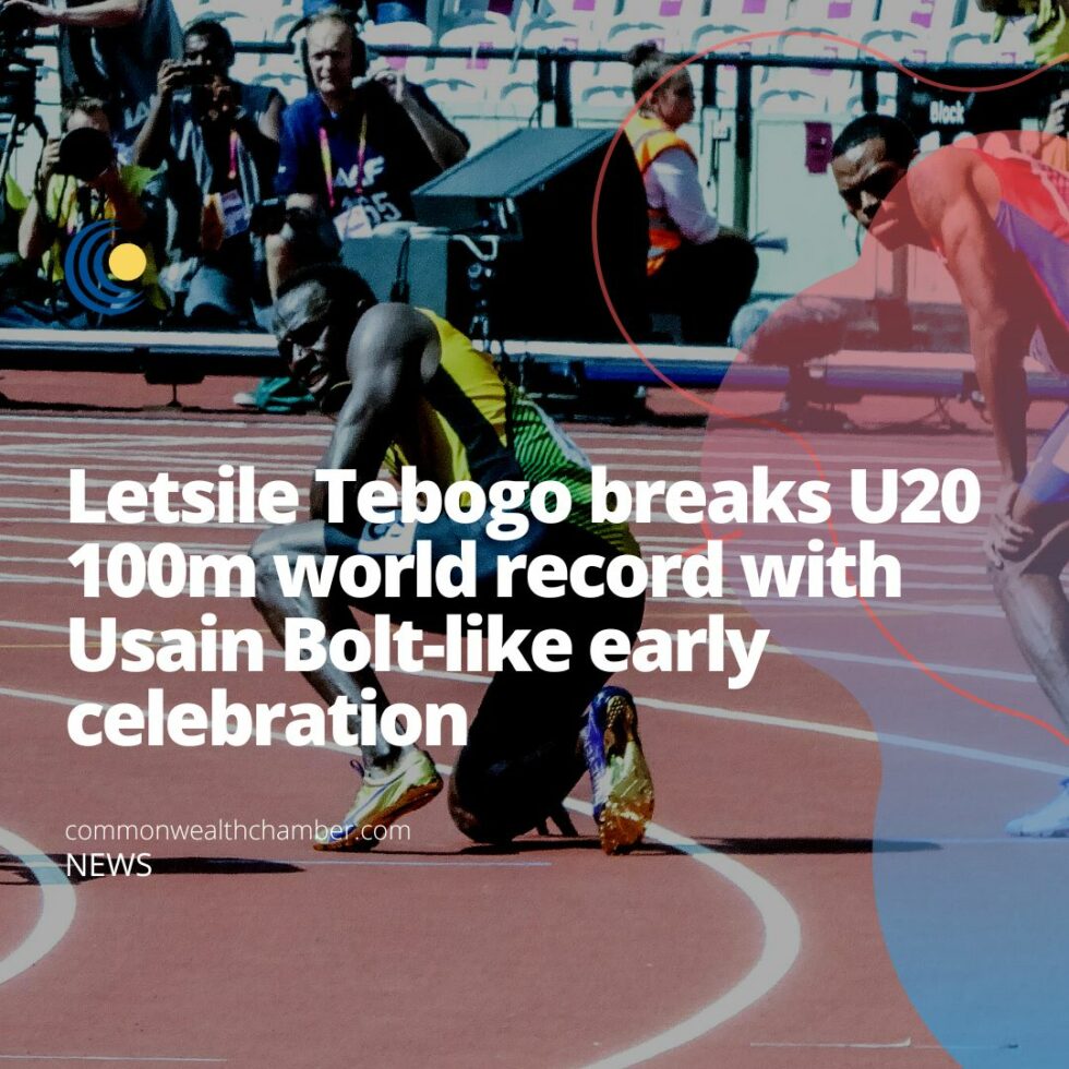 Letsile Tebogo breaks U20 100m world record with Usain Bolt-like early celebration ...